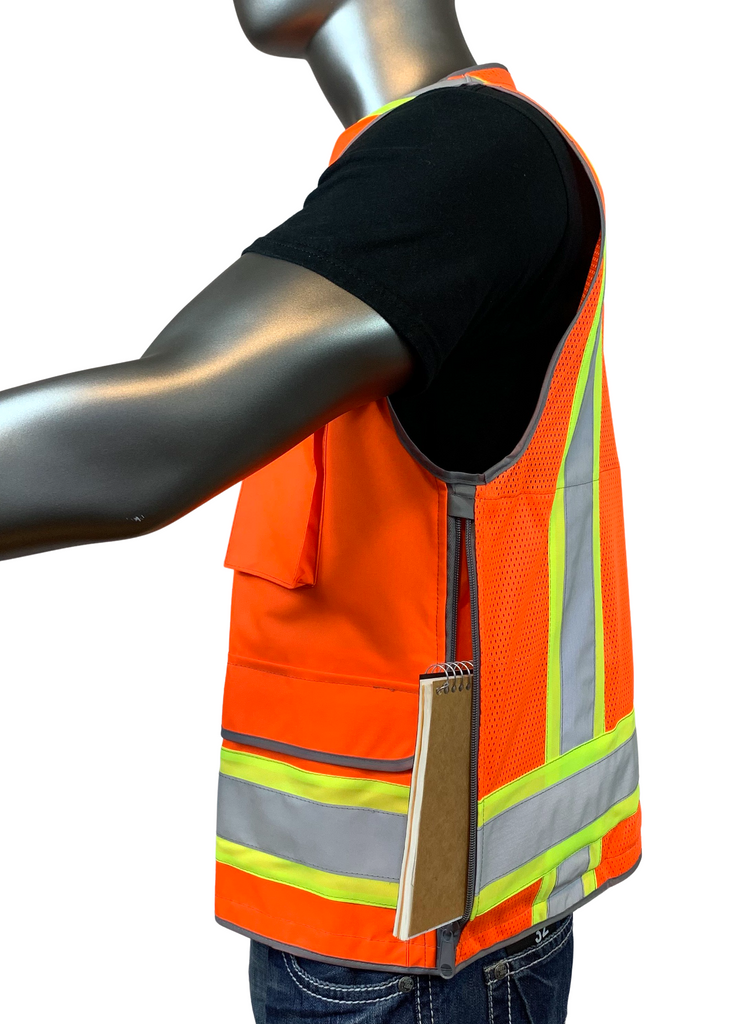 REXZUS G Safety Reflective Vest Class 2 Heavy-Duty Surveyors Safety Ve ...